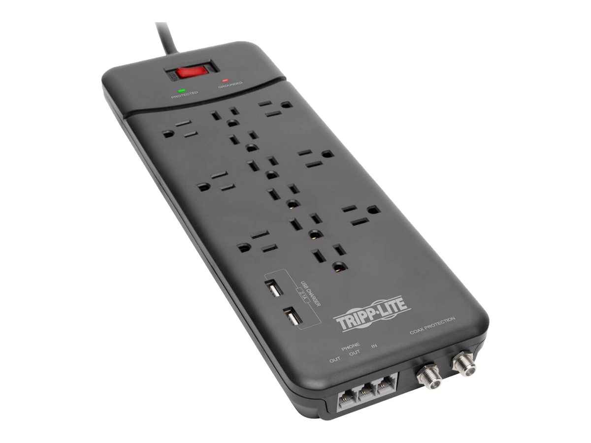 Tripp Lite 12Outlet Surge Protector Power Strip 8 ft. Cord, 4320 Joules ...